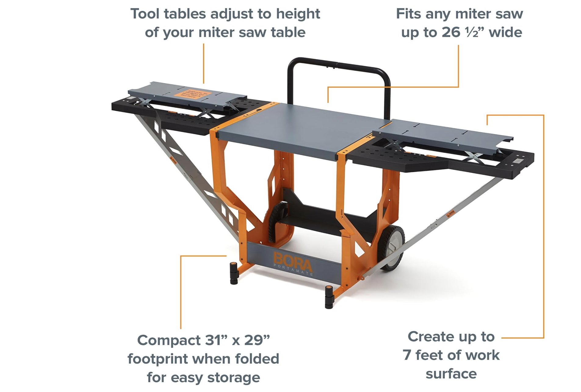 Bora Portamate Miter Saw Stand Work Station - SCD Sales & Liquidation