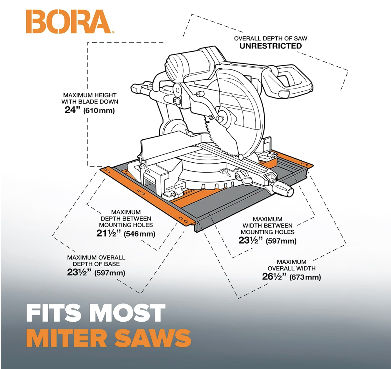 Bora Portamate Miter Saw Stand Work Station - SCD Sales & Liquidation