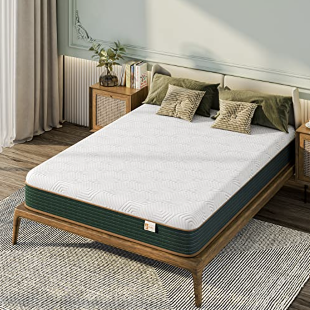 Zeffly - Mattress 10 Inch Queen Mattresses Innerspring Gel Memory Foam ...