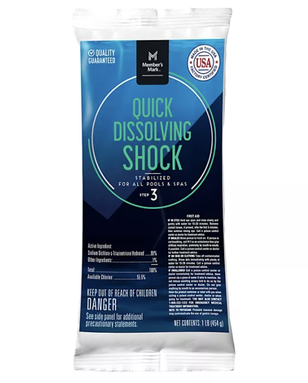 Pool Cleaning Chemicals Pallet - Quick Dissolving Shock and ...