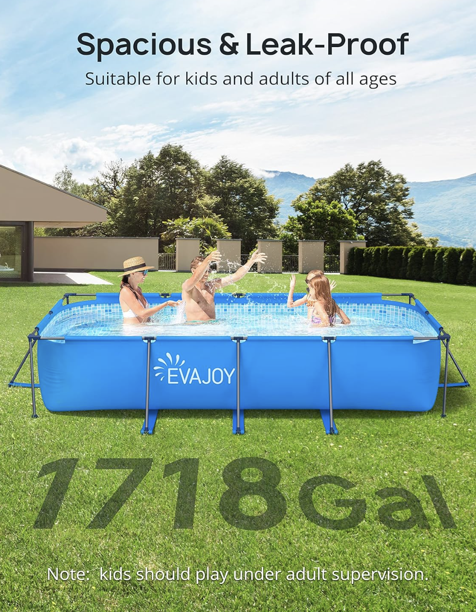 EVAJOY 13ft x 7ft x 32in Metal Frame Swimming Pool - SCD Sales ...