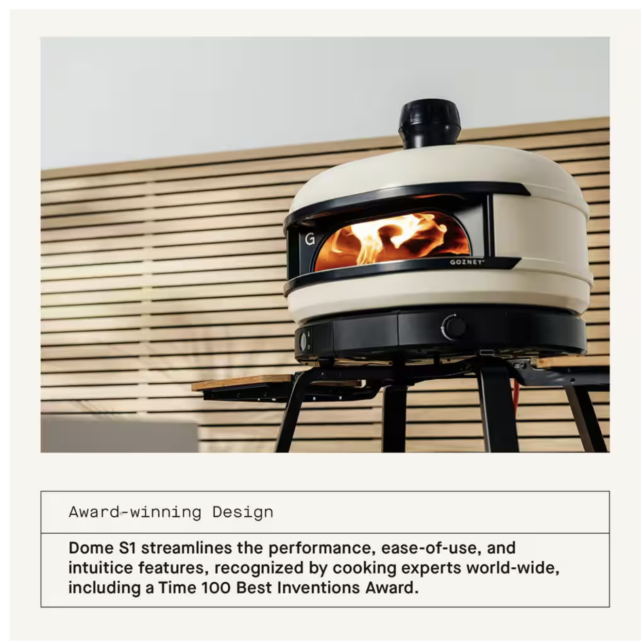 GOZNEY Dome S1 Propane Outdoor Pizza Oven in Bone White - SCD Sales ...
