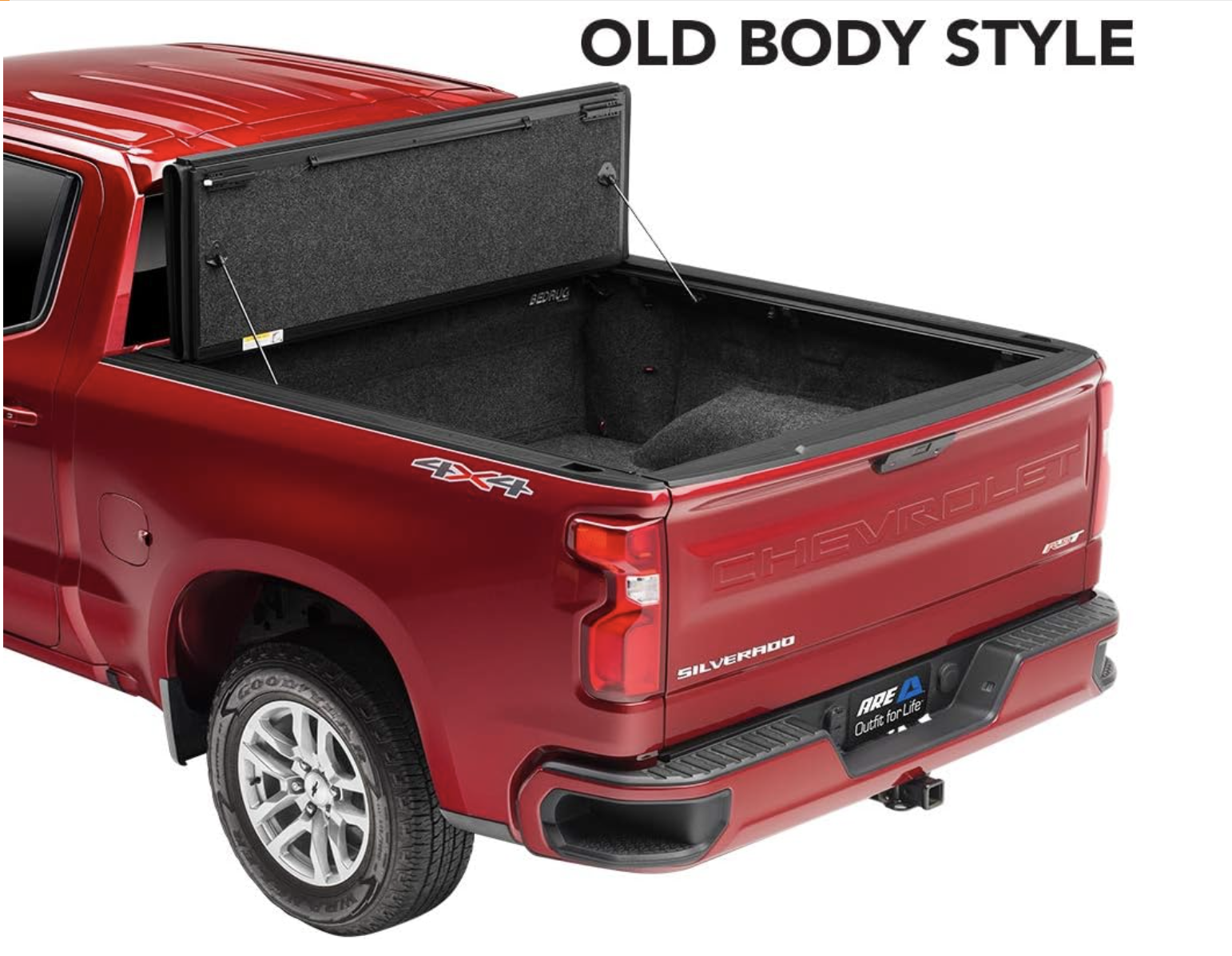 A.R.E. Painted Hard Fold Truck Bed Tonneau Cover 2009 - 2018 Dodge Ram ...