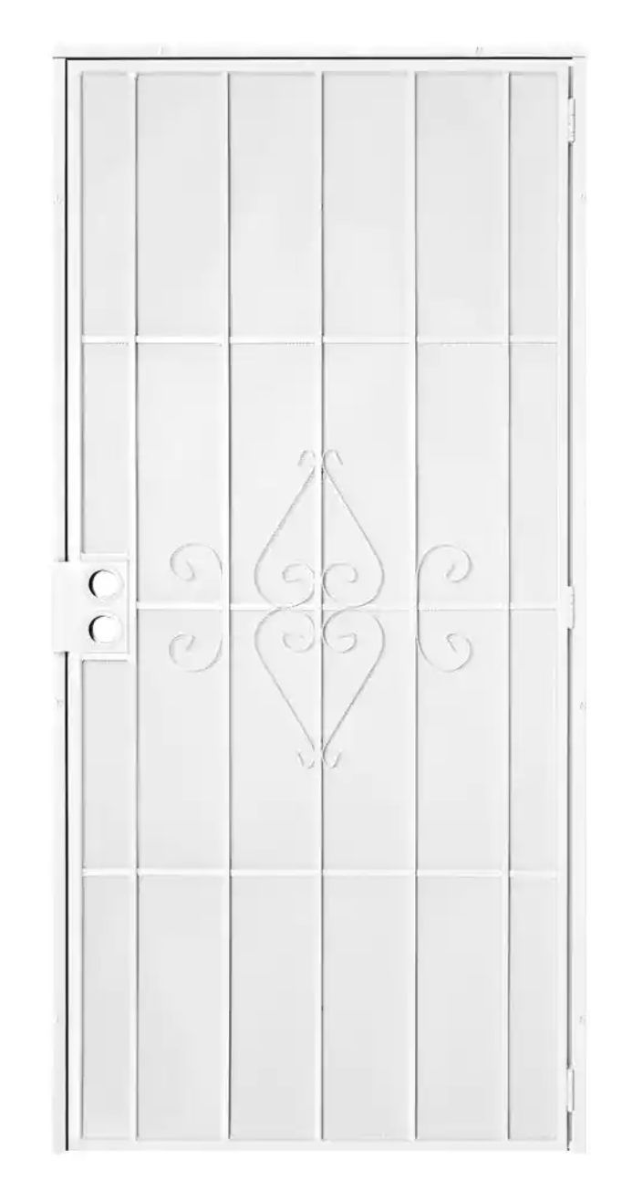 Unique Home Designs 36 in. x 80 in. Su Casa White Surface Mount ...
