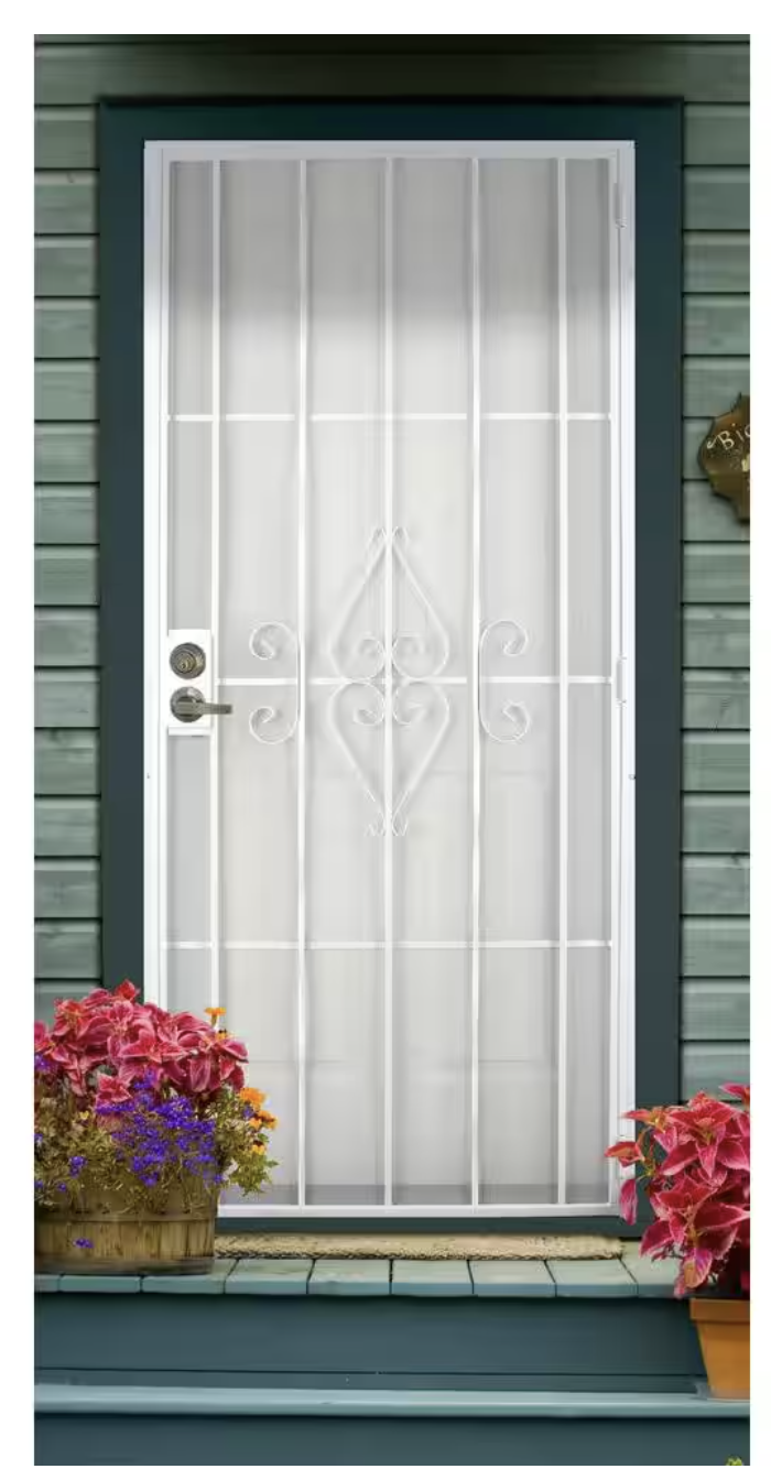 Unique Home Designs 36 in. x 80 in. Su Casa White Surface Mount ...